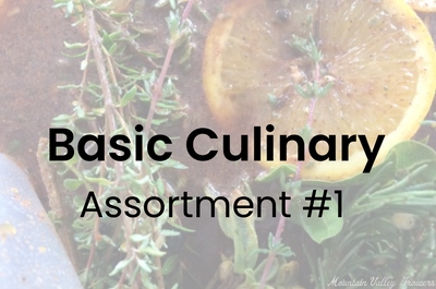 Basic Culinary Herb Assortment #1 - 6 plants of 6 varieties organic ...